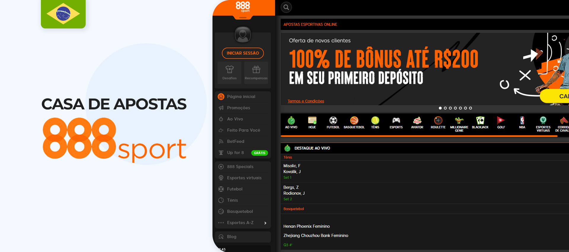 888sport é confiável? | Bônus de 100% até R$200 em esportes - Brasil